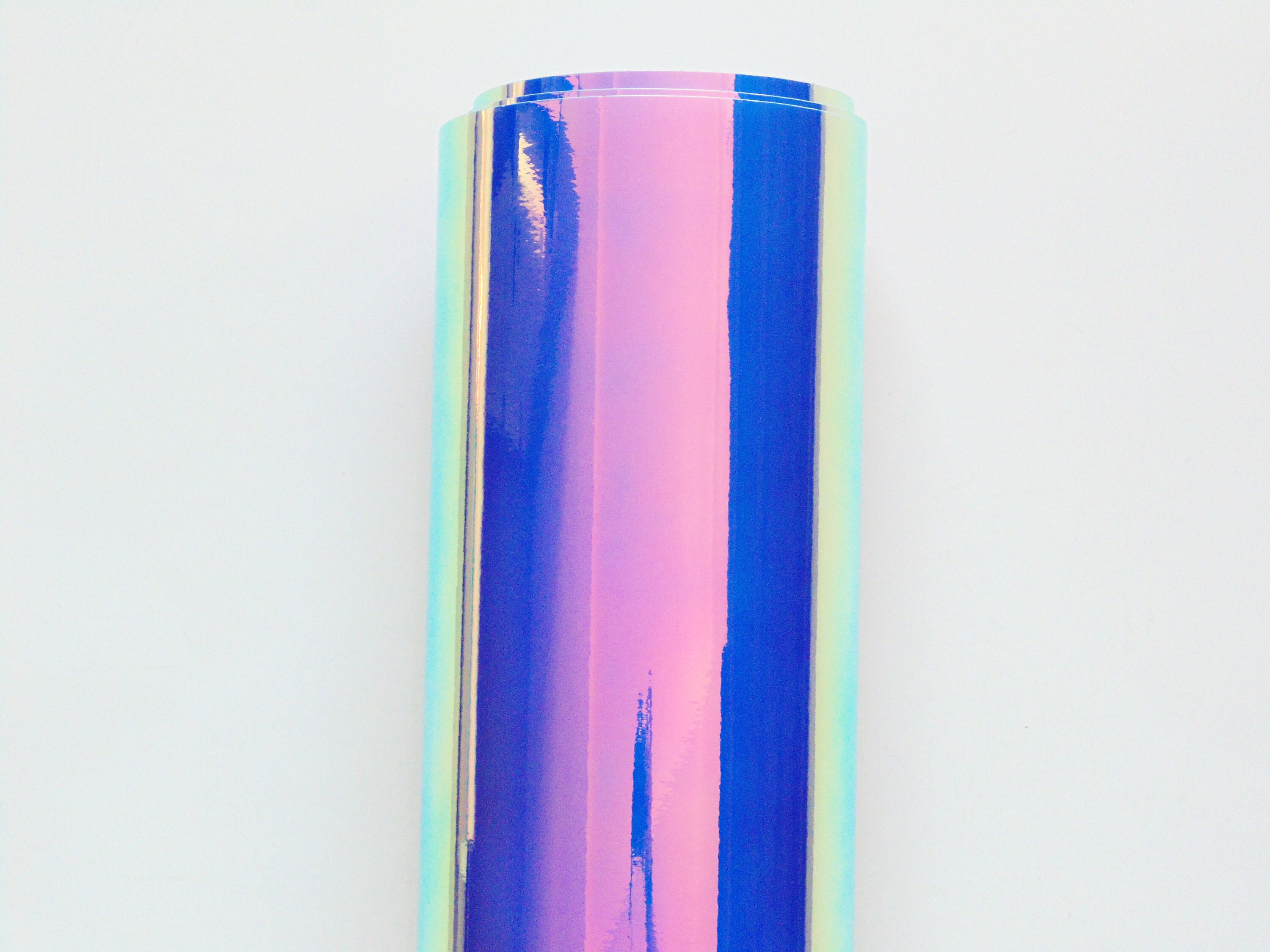 Hyacinth Blue holographic chrome vinyl header holo Erin | Etsy