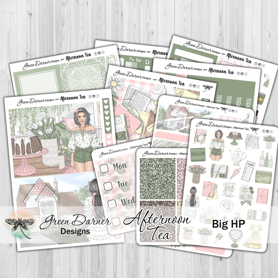 Big Happy Planner AFTERNOON TEA Weekly Planner Sticker Kit - Etsy