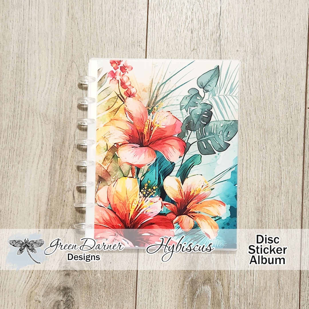 Sticker Storage Album, HIBISCUS Disc Side Loading, Sticker Organization ...
