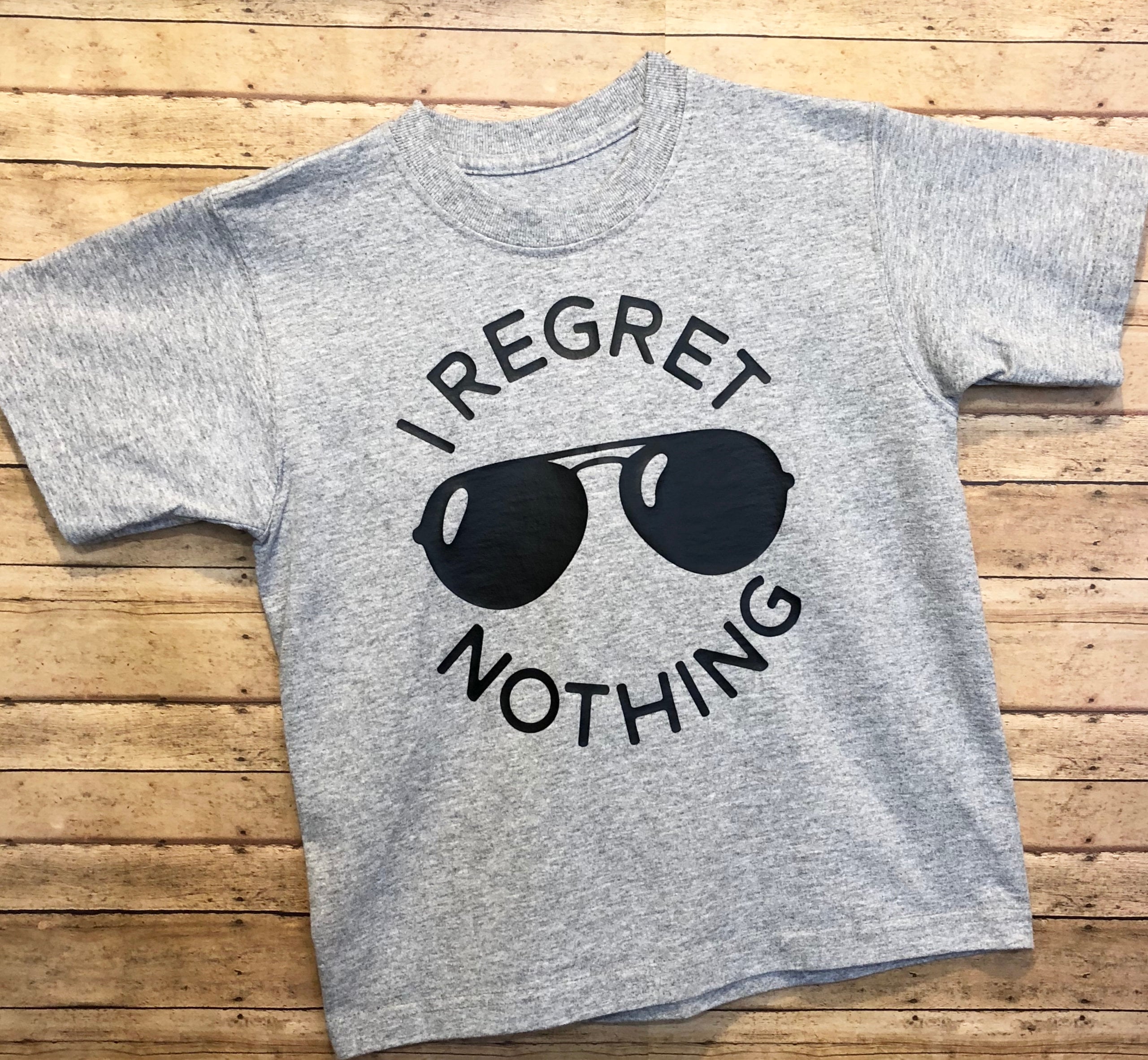 Kids T-Shirt I Regret Nothing Funny Shirt Youth Size 6/8 - Etsy.de