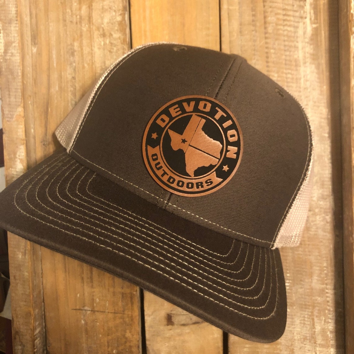 Custom Leather Logo Patch Hats - Etsy