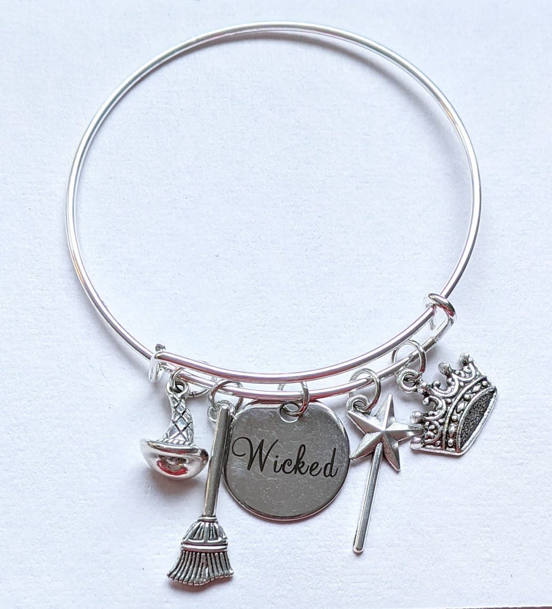 Wicked Inspired Bangle, Wicked the Musical Bangle Bracelet, Elphaba and ...