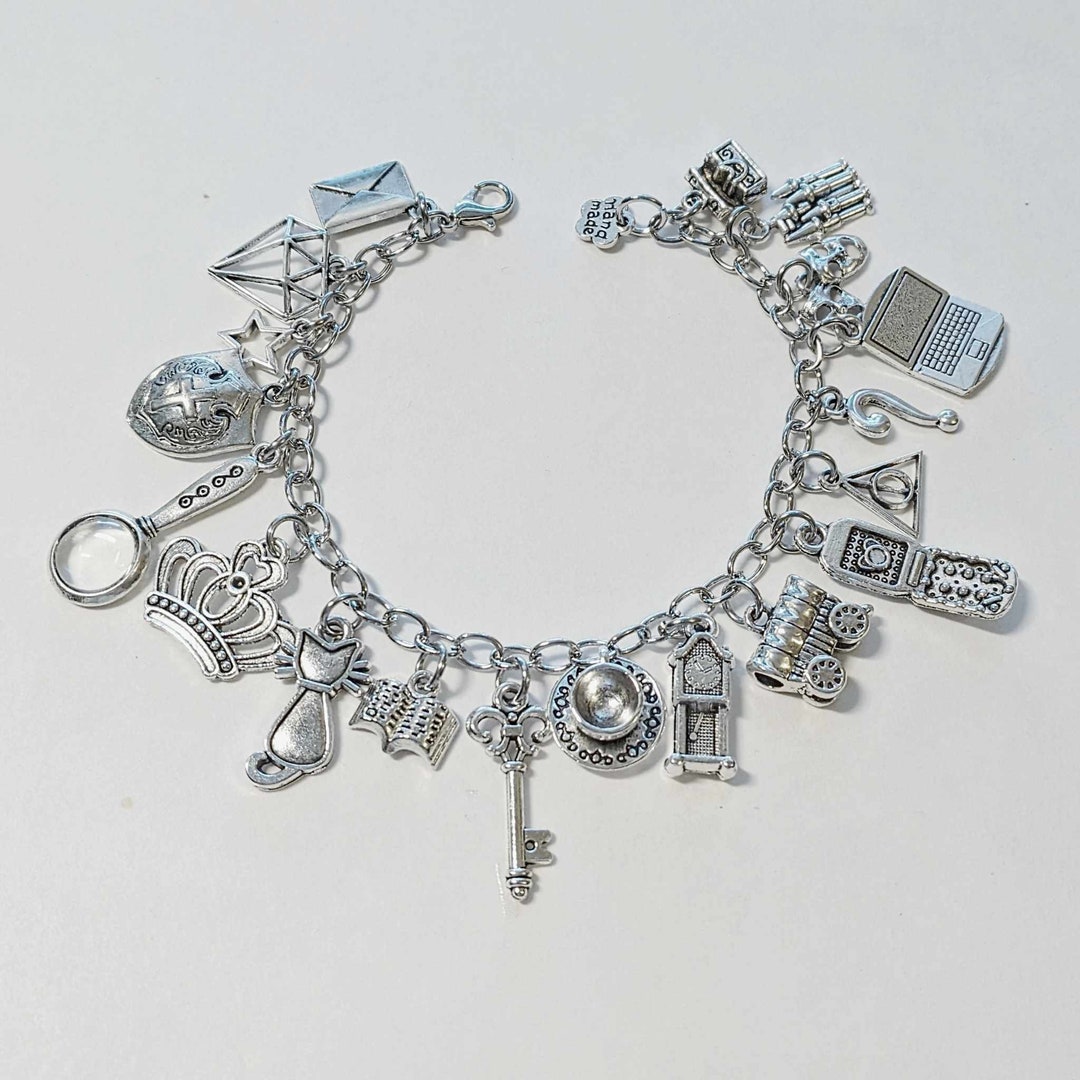 Nancy Drew Seven Keys Inspired Charm Bracelet, Nancy Drew Game Inspired ...
