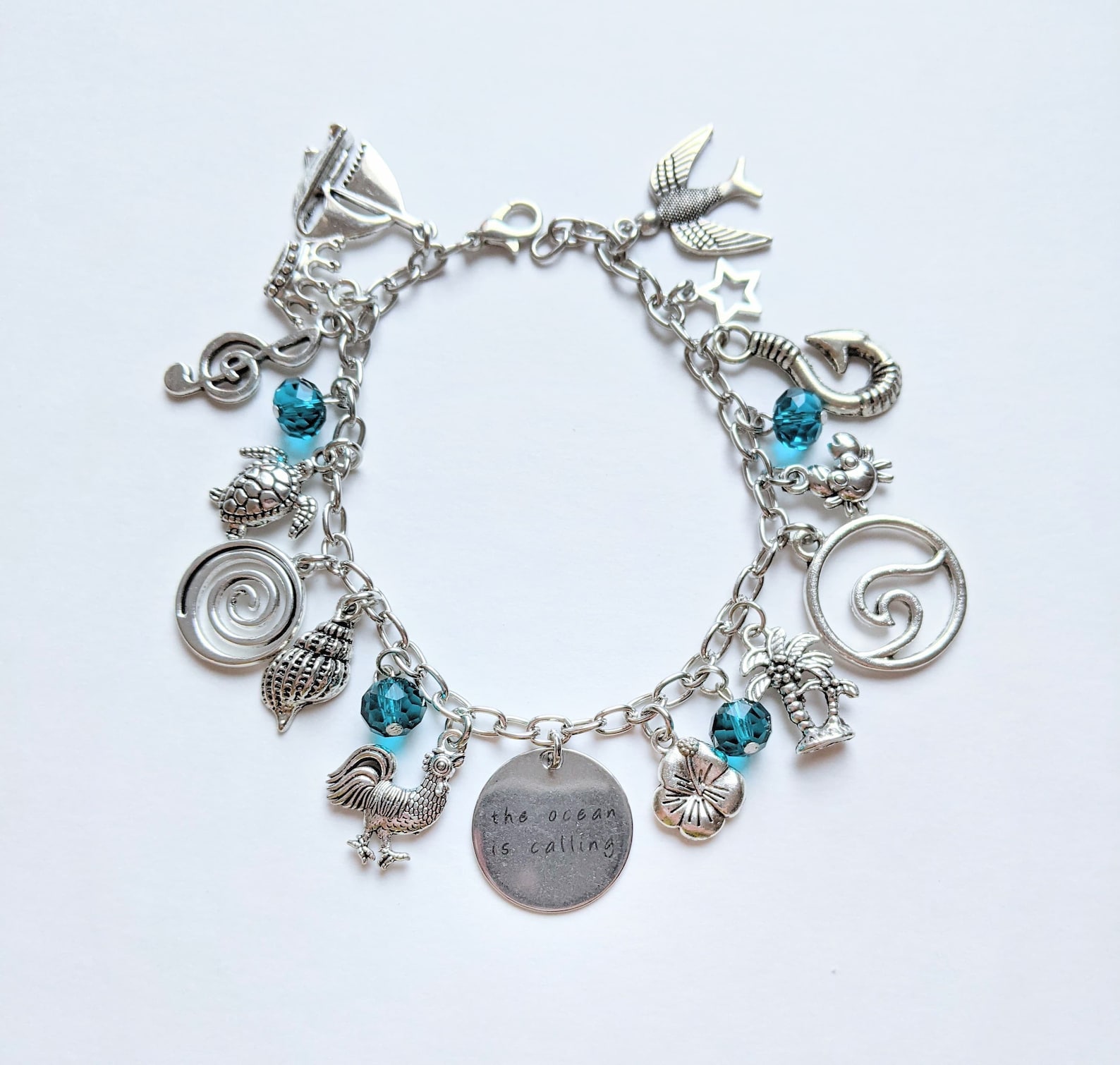 Moana Inspired Charm Bracelet Disney Moana Inspired Charm | Etsy
