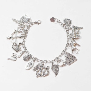 Wheel of Time Inspired Charm Bracelet, Fandom Jewelry, Book Jewelry - Etsy