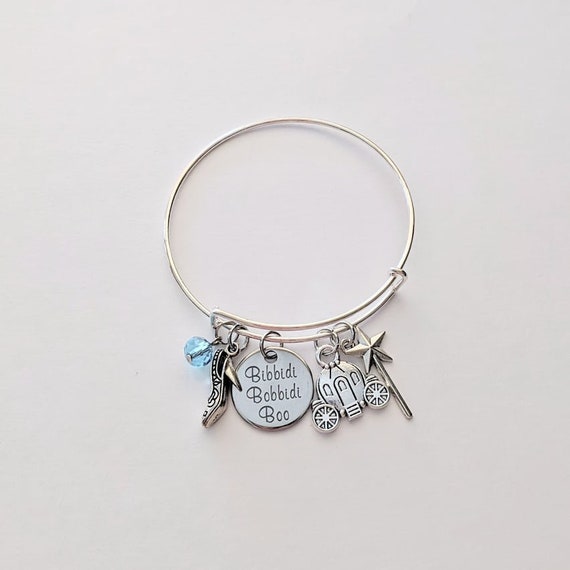 Cinderella Inspired Bangle Bracelet Disney Princess Jewelry | Etsy