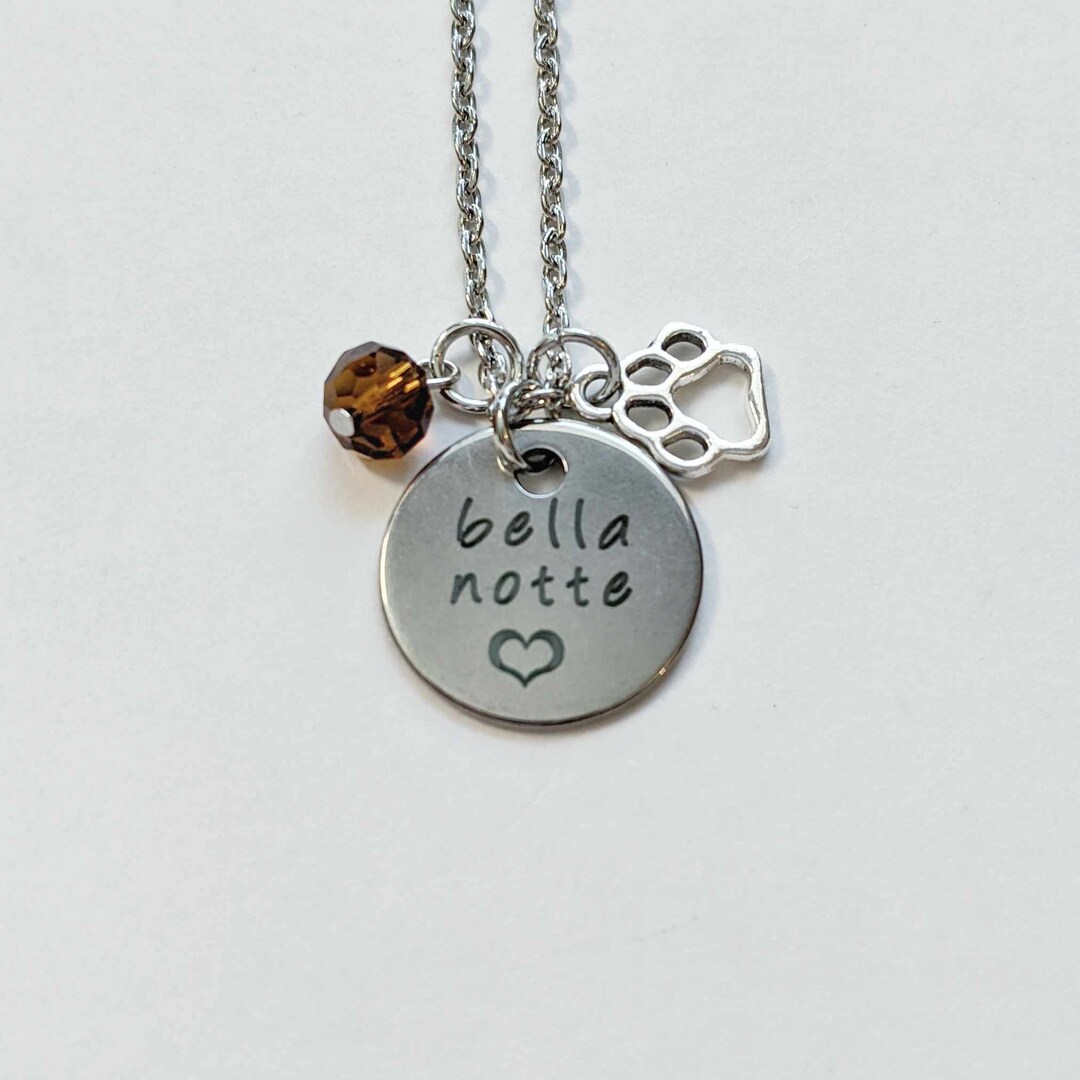 Lady and the Tramp Inspired Necklace, Bella Notte Inspired Necklace ...