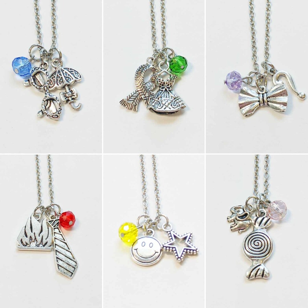 Inside Out Inspired Necklaces, Joy Necklace, Sadness Necklace, Disgust ...