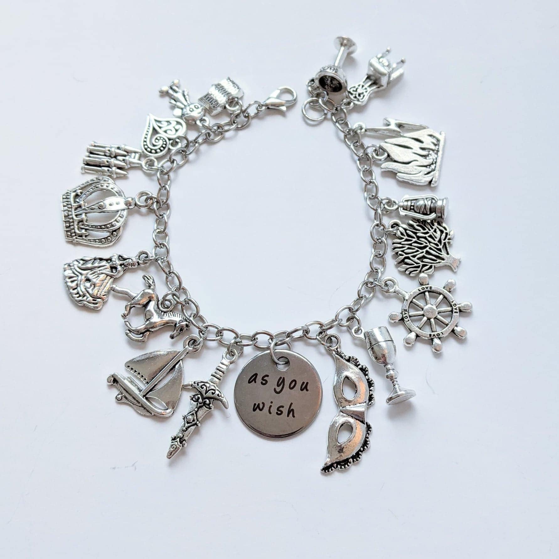 Princess Bride Inspired Charm Bracelet Movie Inspired Silver | Etsy