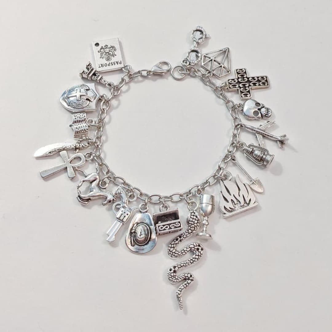 Indiana Jones Inspired Charm Bracelet Lost Ark Charm - Etsy