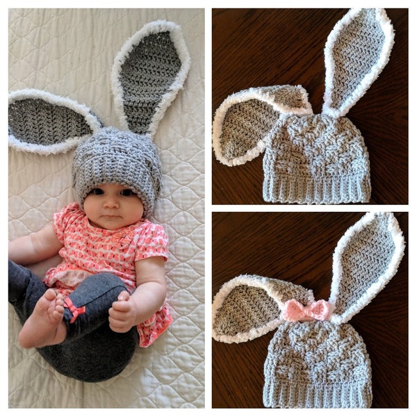 Crochet Bunny Hat - Etsy