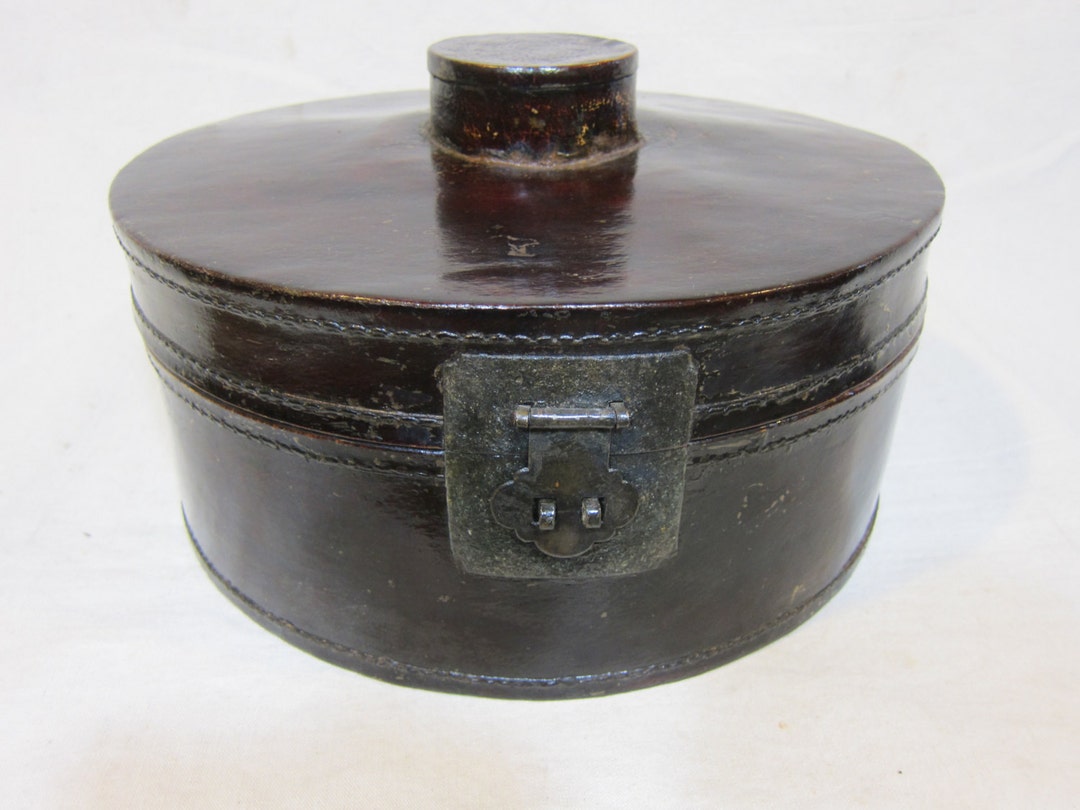 Antique Chinese Hat Box - Etsy