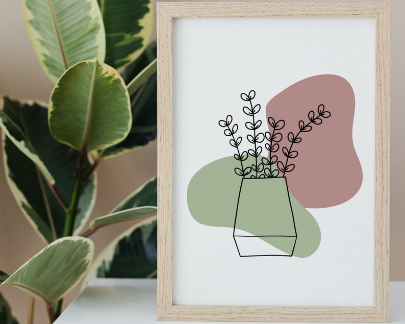 Simple Plant Art Plant Digital Download Plant Instant - Etsy