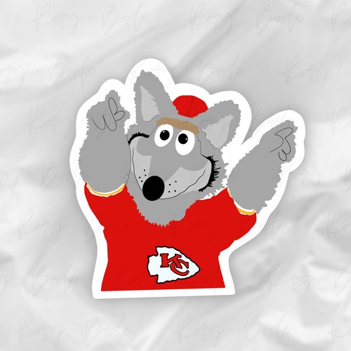 KC WOLF Kansas City Chiefs Sticker Weatherproof Vinyl - Etsy