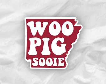 Wall Decals & Murals 7 Inch Go Hogs Logo Razorbacks University of ...