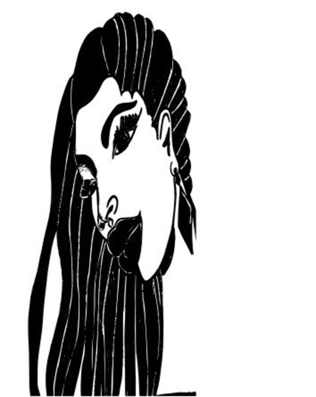 Buy Natural Hair, Braids diva Braids SVG Natural Hair, Braids, Black ...