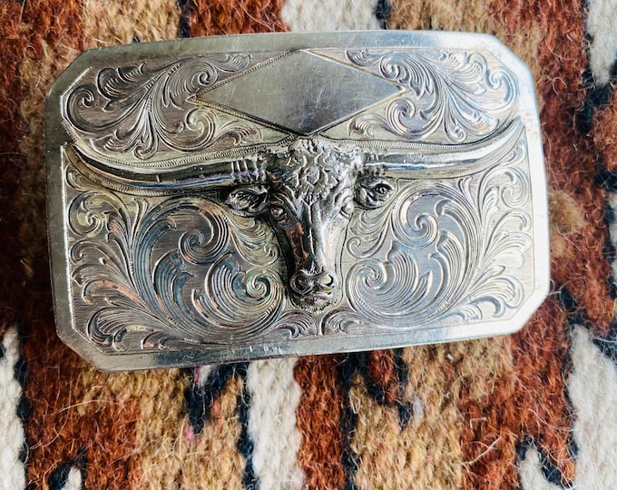 Vintage Montana Silversmith Belt Buckle - Etsy