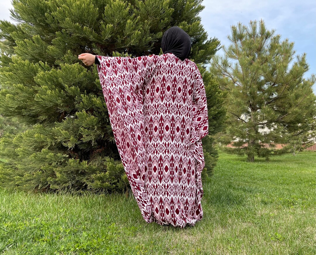 Uzbek Dress Vintage Ikat Chic Women Boho Dress Cotton Long - Etsy
