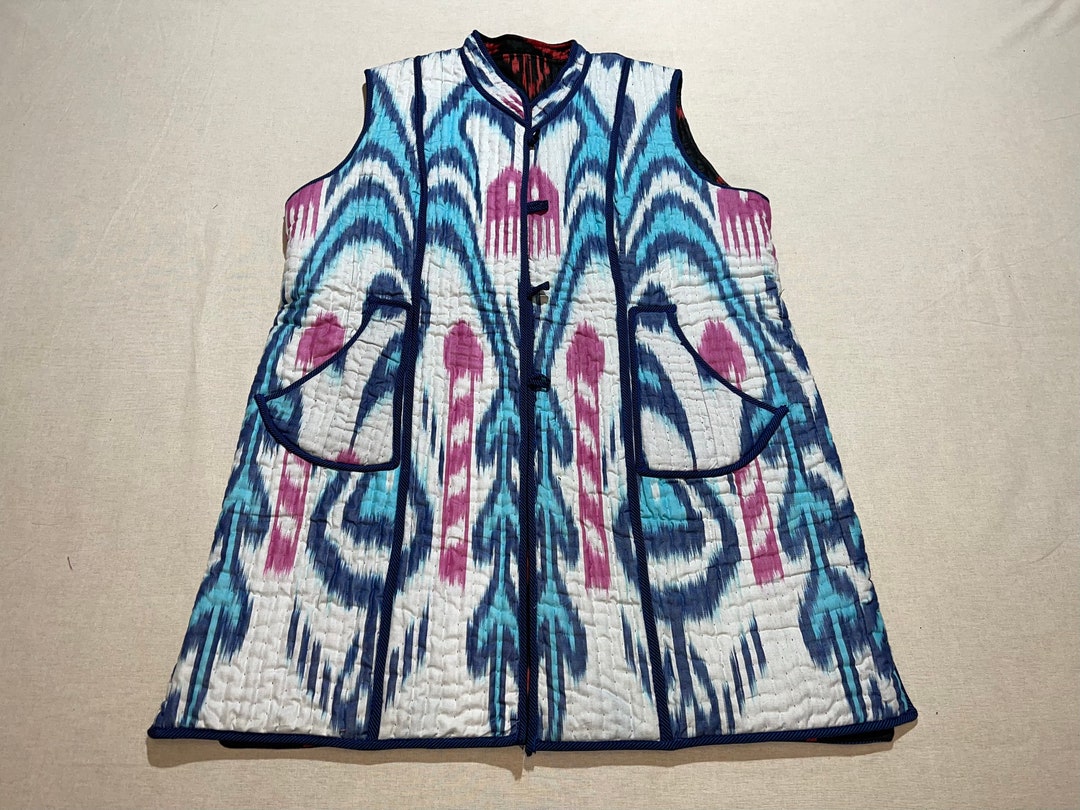UZBEK VEST, Waistcoat, Uzbek Chapan, Vintage Suzani Coat, Handmade ...