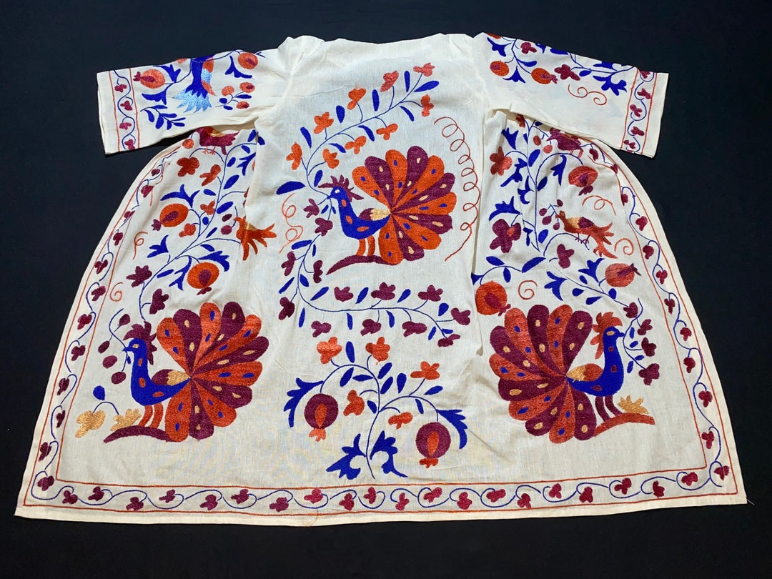UZBEK CHAPAN Vintage Suzani Coat Handmade Uzbek Robe - Etsy