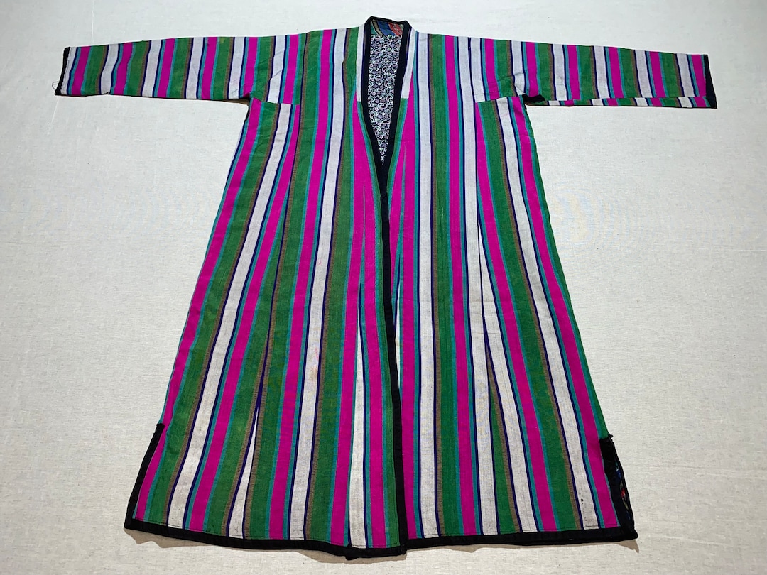 UZBEK CHAPAN, Vintage Uzbek Coat, Handmade Uzbek Robe, Uzbekistan ...