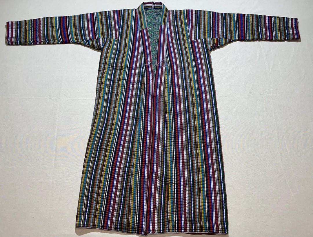 Uzbek Warm Quilted Chapan, Coat, Cotton Padded Handmade Unisex Robe ...