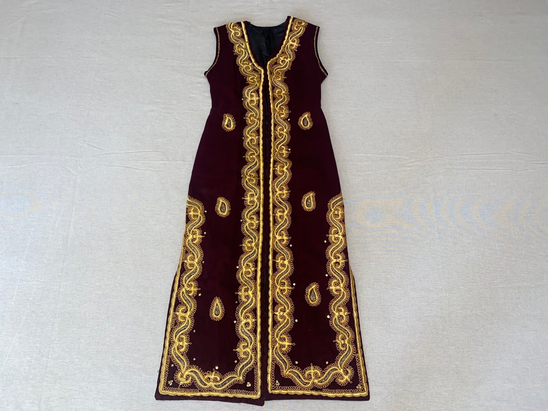 UZBEK Vest, Vintage Suzani Waistcoat, Handmade Uzbek Robe, Uzbekistan ...