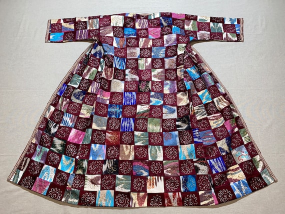 UZBEK CHAPAN, patchwork vintage suzani coat, handmade… - Gem