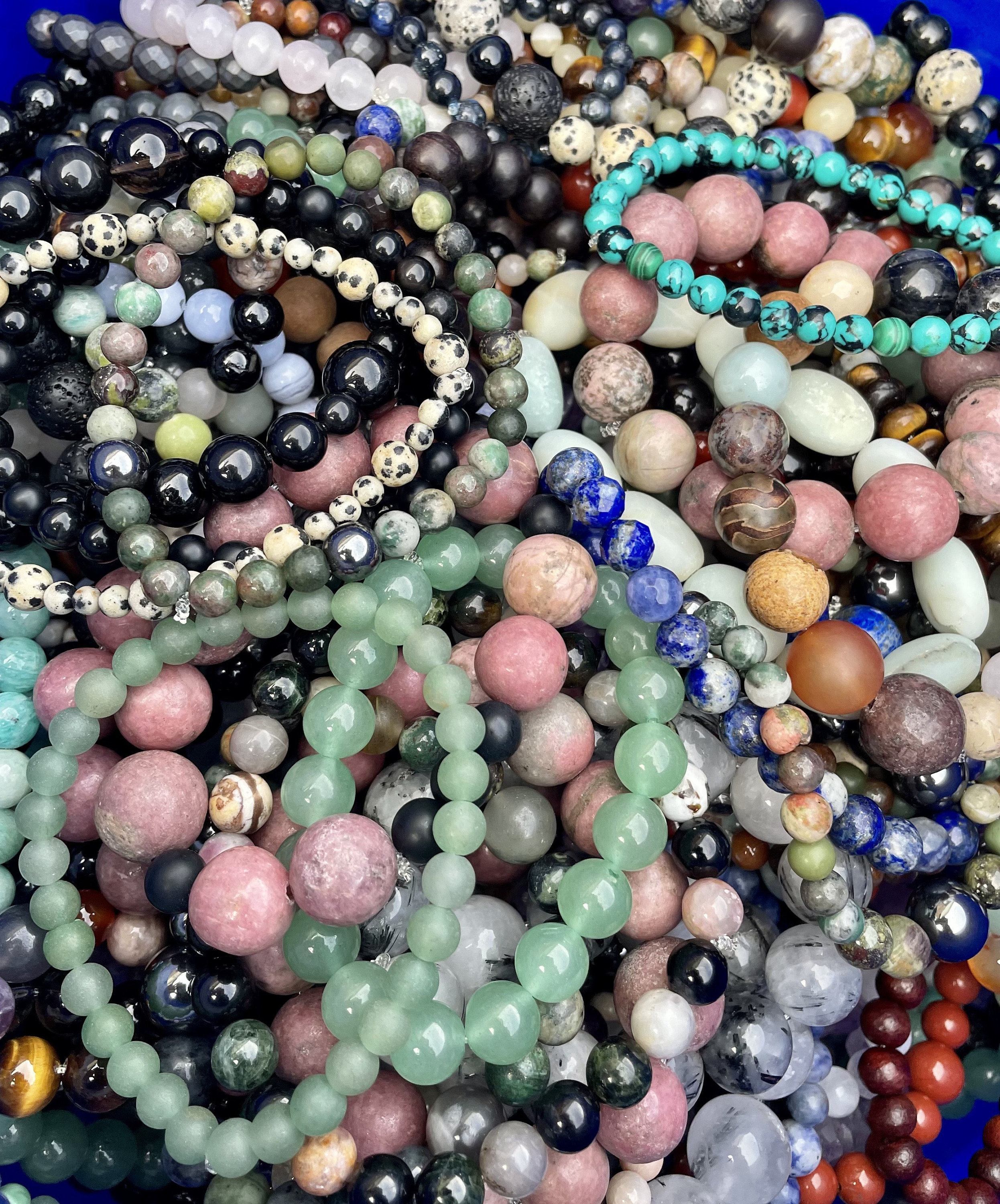 Natural Gemstone Bracelets (random Picks, Mystery Bracelets) - Etsy