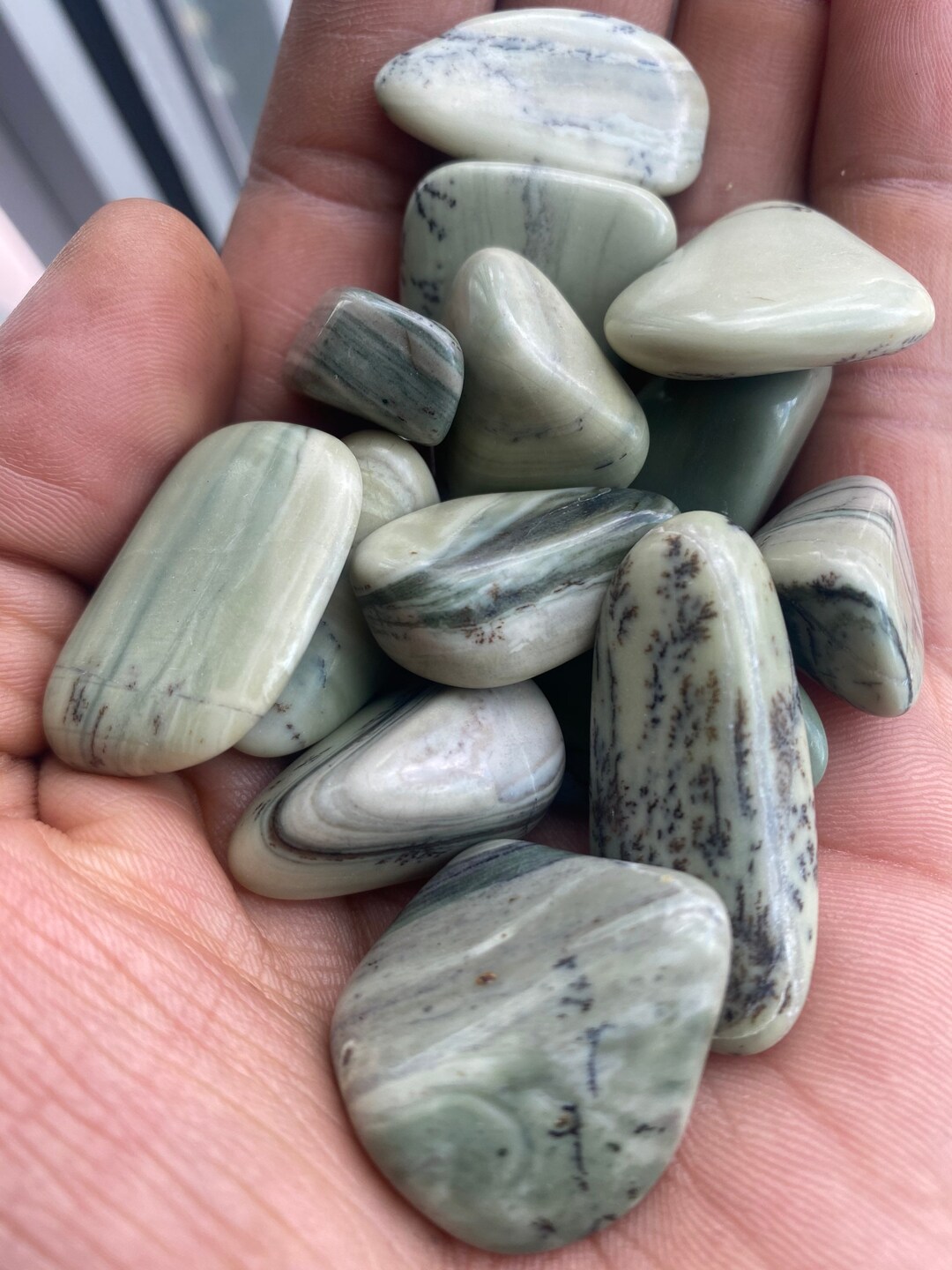 Natural Infinite Jade Tumbled Gemstone - Etsy