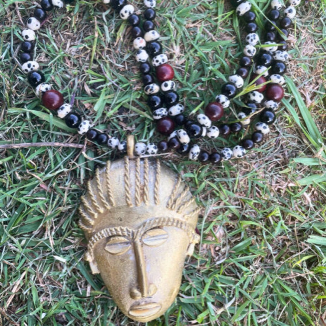 Natural Brass Ancestor Medallion With Handmade Sandalwood, Dalmatian ...