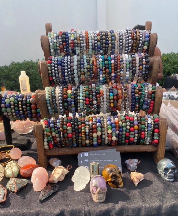 Bulk 100 Bracelet Mixed Sizes & Gemstones super Deal to - Etsy