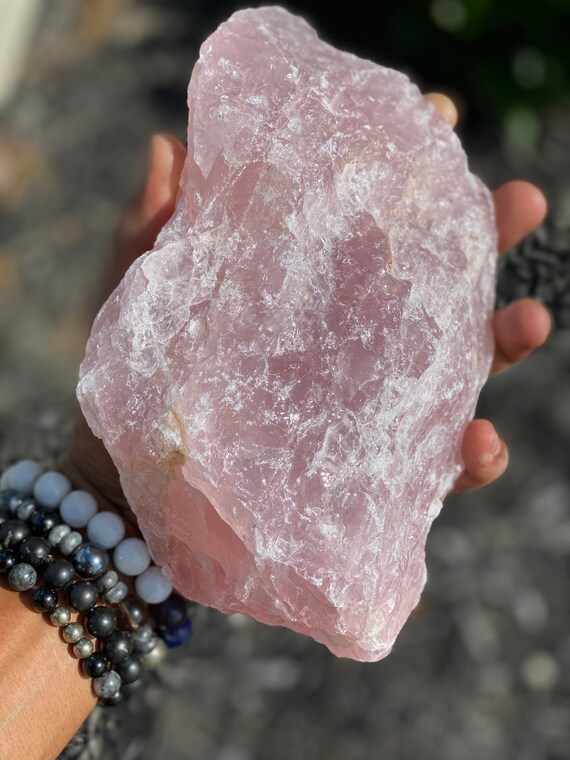 Natural Raw Small Medium or Large Rose Quartz Crystal. Top | Etsy