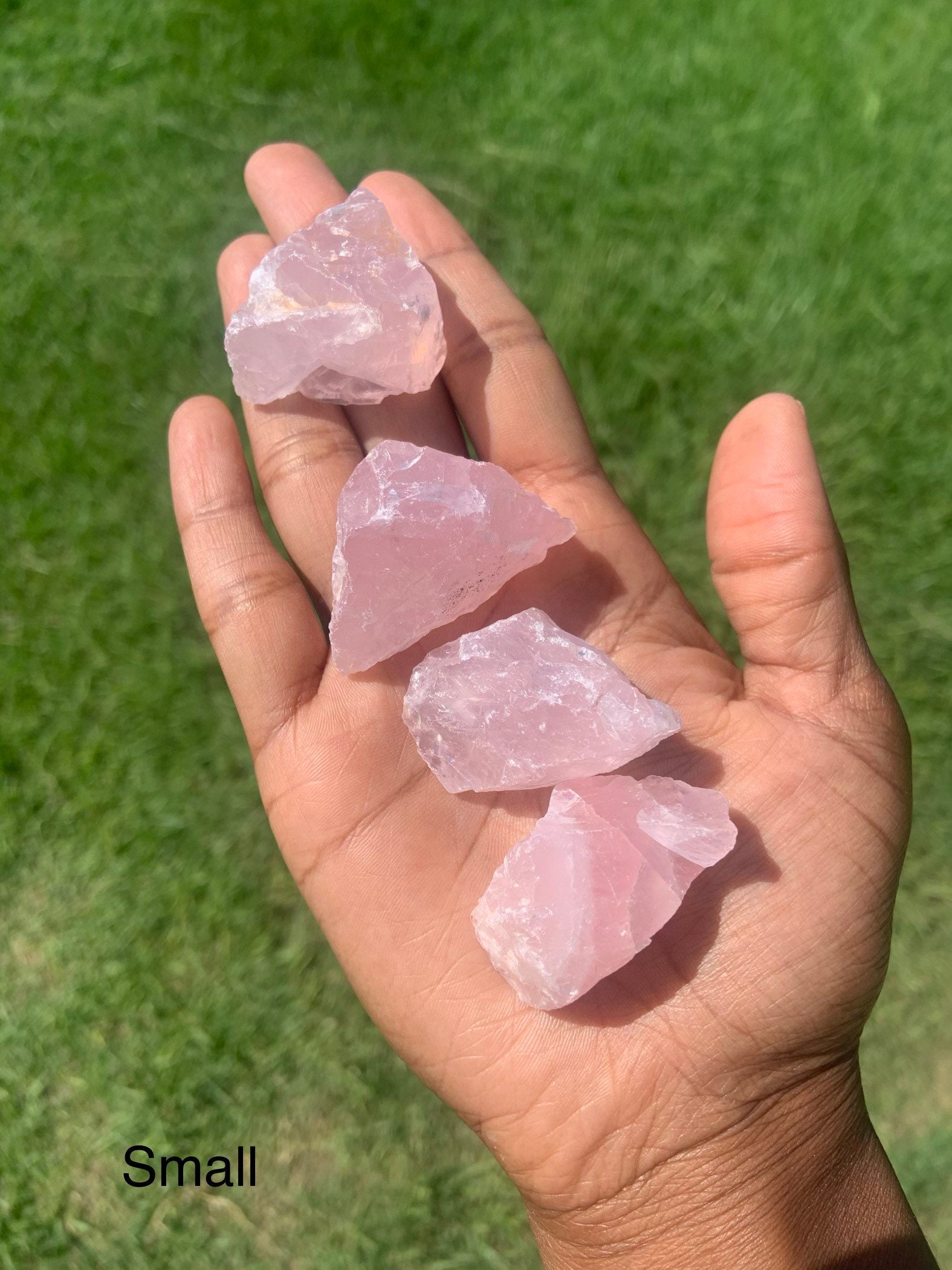 Natural Raw Small Medium or Large Rose Quartz Crystal. Top | Etsy