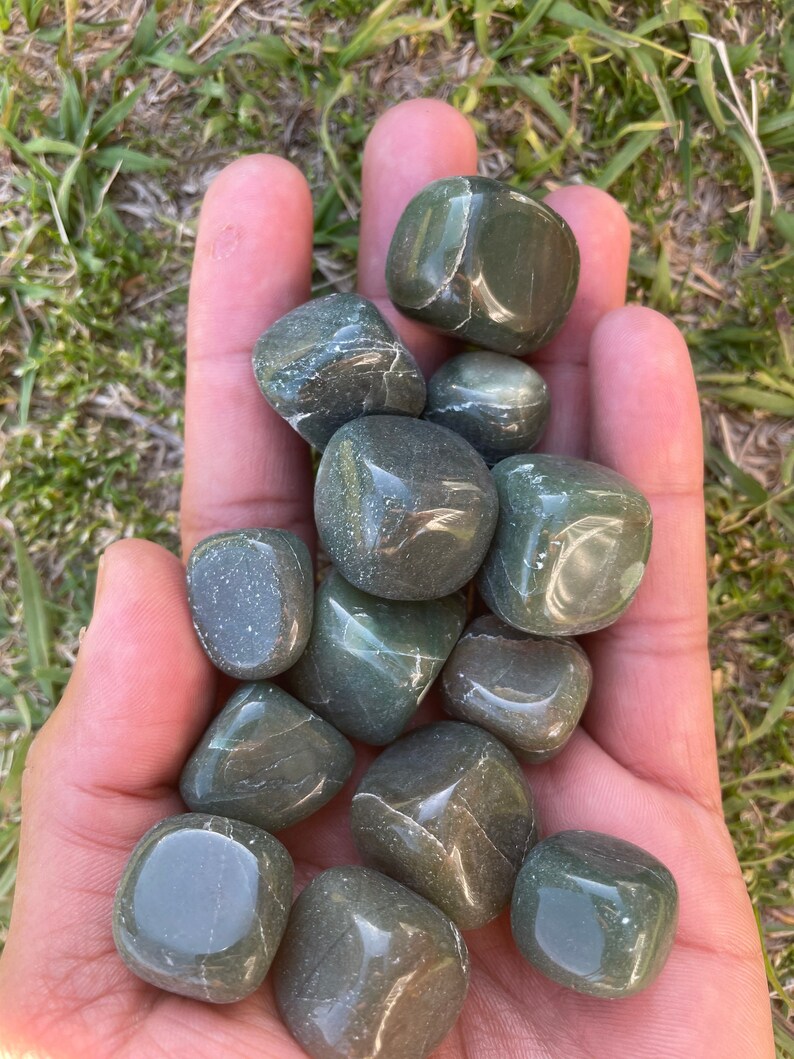 Natural Jade Tumbled Gemstone - Etsy