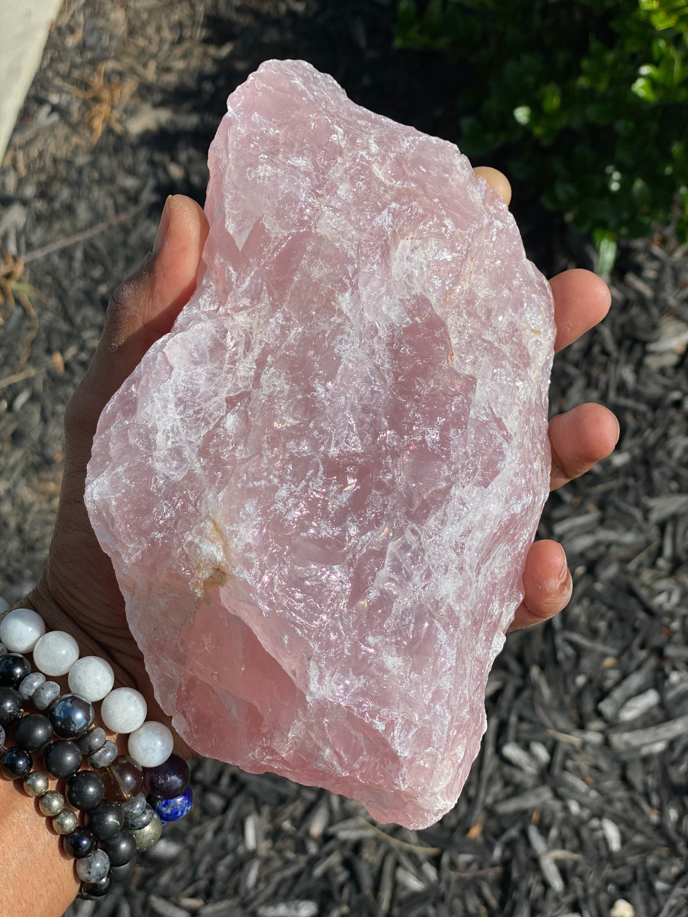 Natural Raw Small Medium or Large Rose Quartz Crystal. Top | Etsy