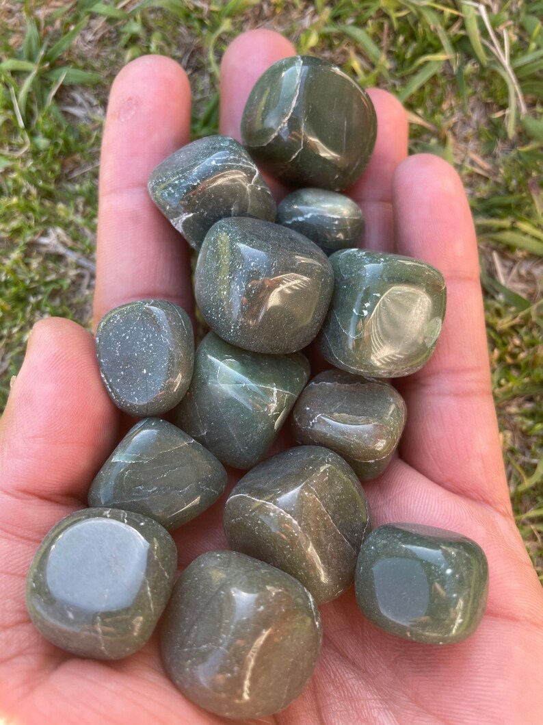 Natural Jade Tumbled Gemstone - Etsy