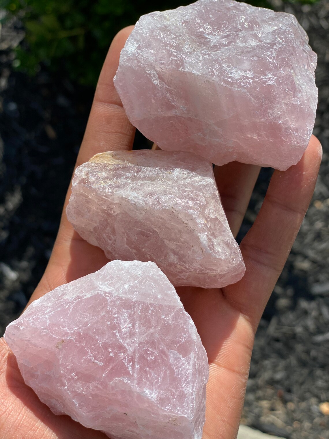 Natural Raw Small Medium or Large Rose Quartz Crystal. Top | Etsy