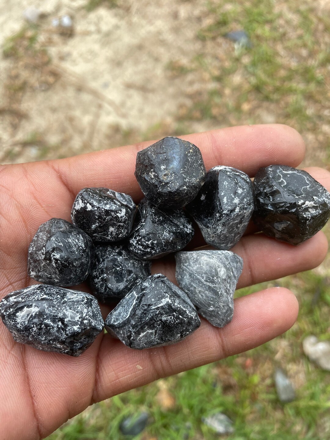 Natural Apache Tear Obsidian Specimens - Grounding and Protective ...