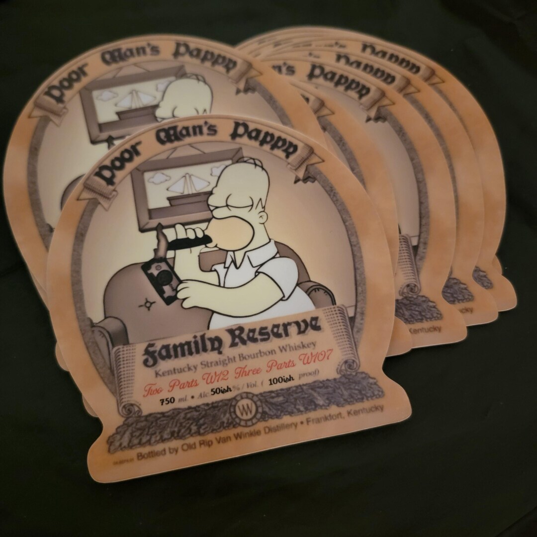 Poor Mans Simpson Label - Etsy