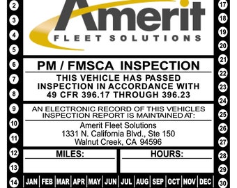 DOT Annual Vehicle Inspection Form for 49 CFR Part 396.17 | Etsy