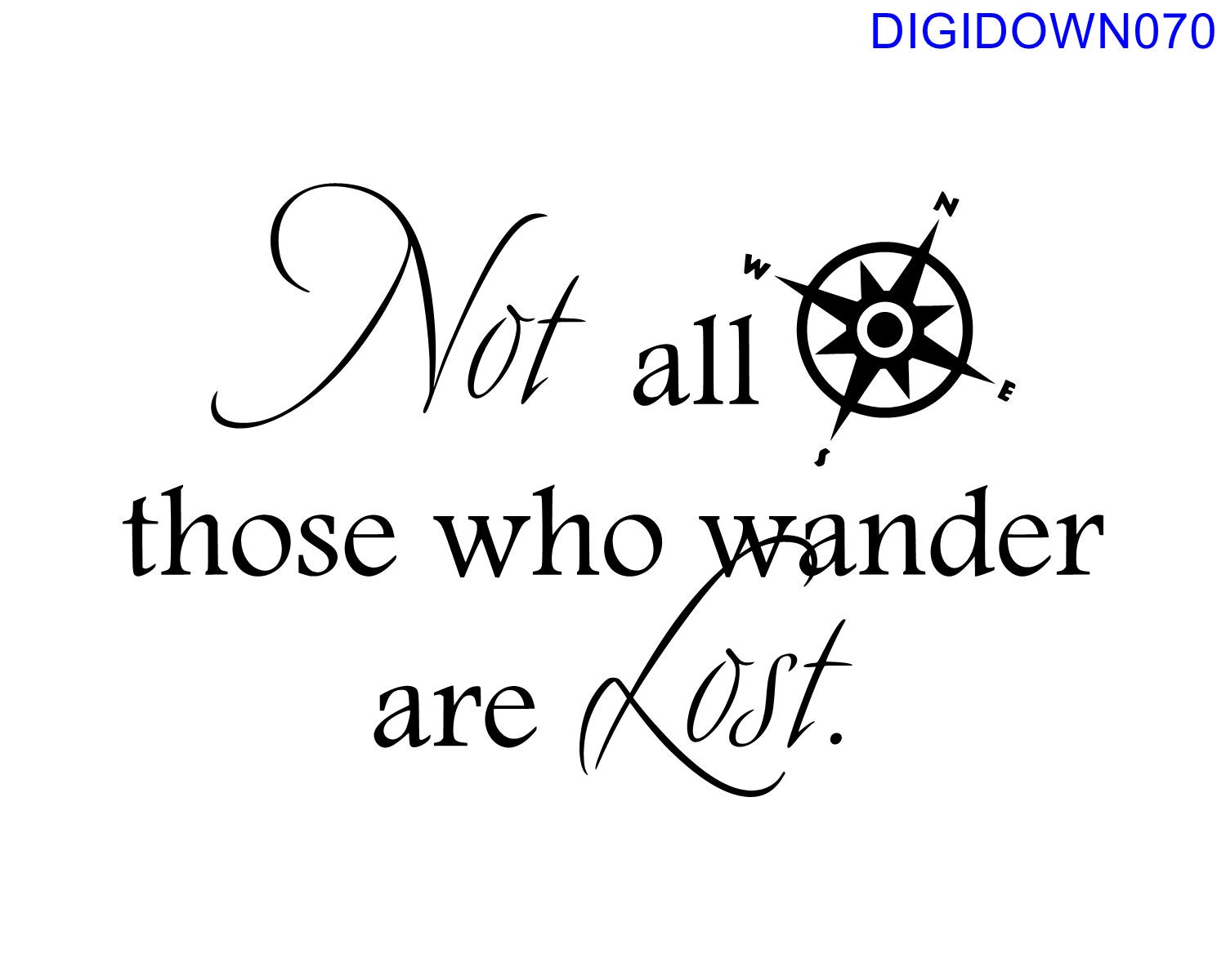 Not All Those Who Wander Are Lost With Compass SVG Cut File mtc, Svg ...