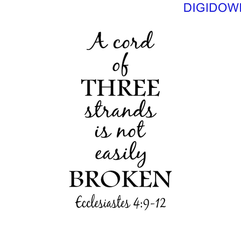 Three Strands Svg - Etsy