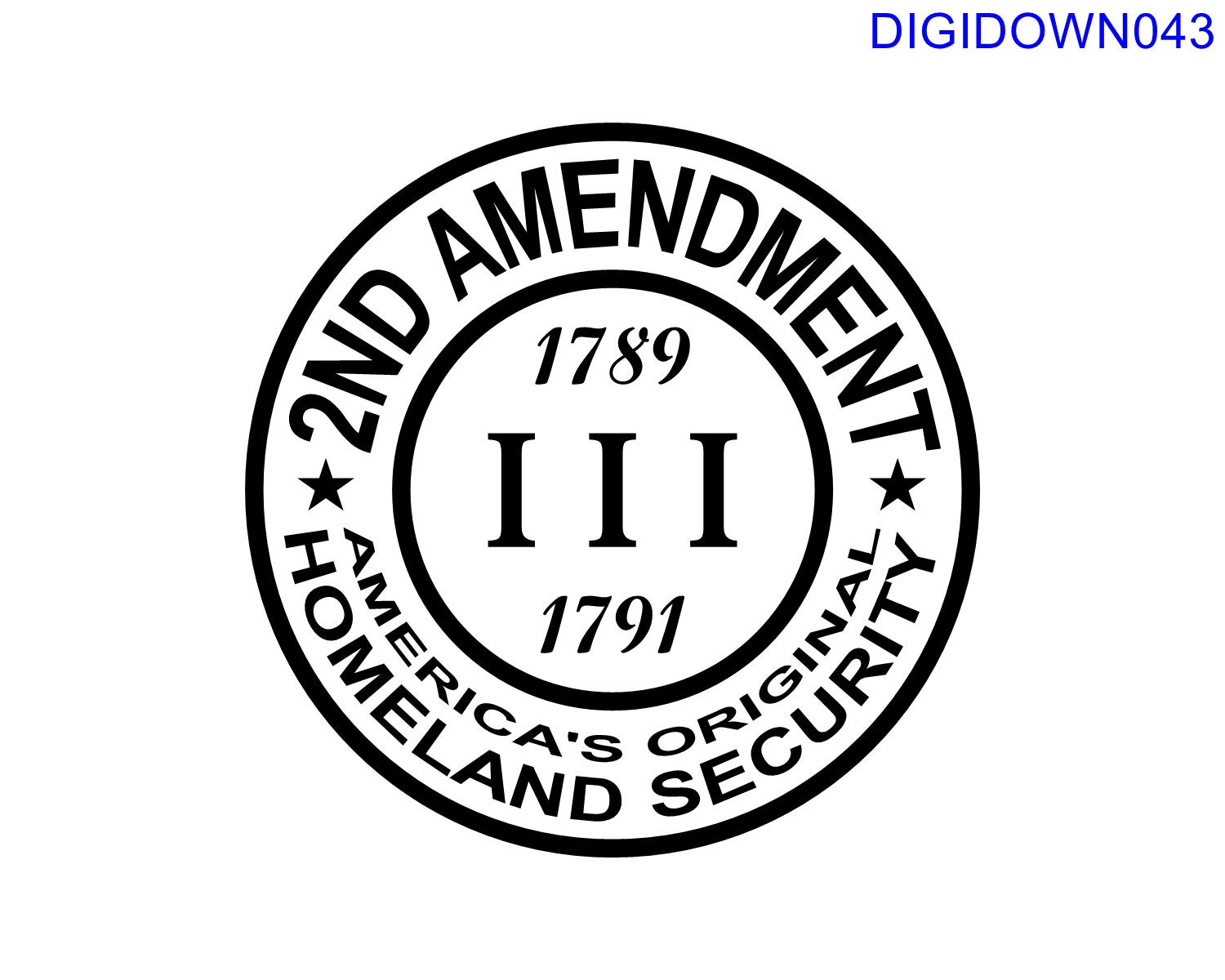 2nd Amendment America's Original Homeland Security 1789 | Etsy