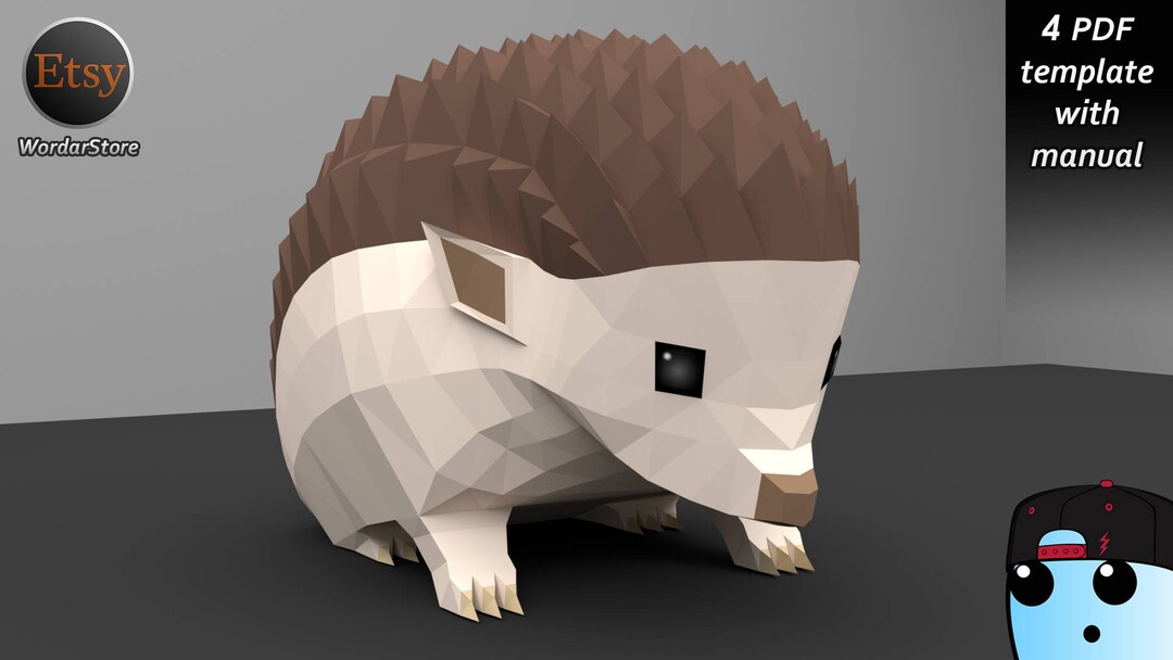 Papercraft, Hedgehog, Crafts, Art, Home, Decoration, DIY, Handmade ...