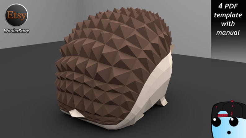 Papercraft, Hedgehog, Crafts, Art, Home, Decoration, DIY, Handmade ...