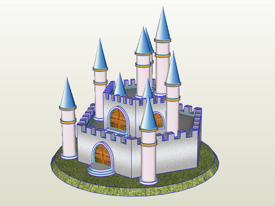 Castle / Castillo, WordarStore. Papercraft / Pepakura. - Etsy España