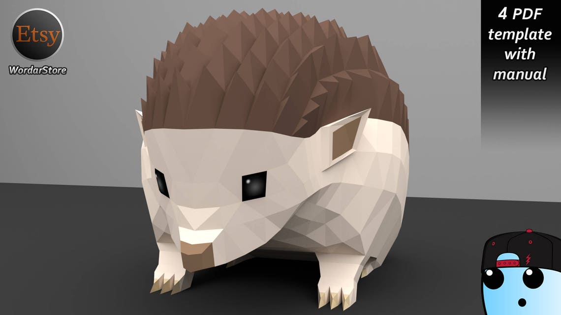 Papercraft, Hedgehog, Crafts, Art, Home, Decoration, DIY, Handmade ...