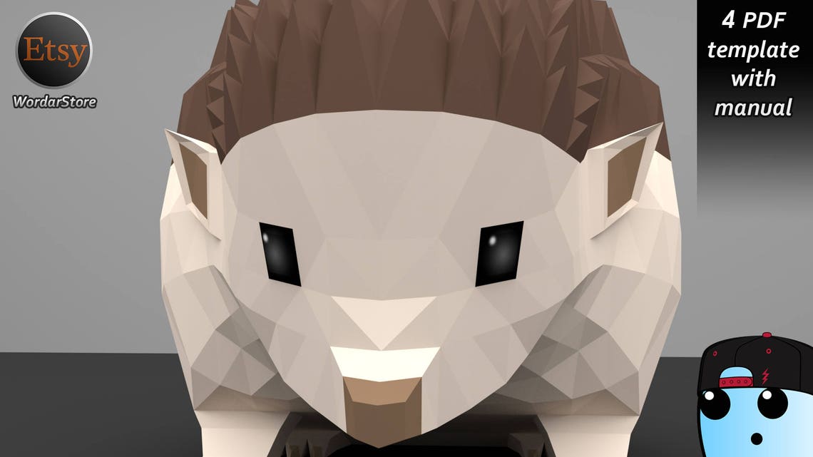 Papercraft, Hedgehog, Crafts, Art, Home, Decoration, DIY, Handmade ...