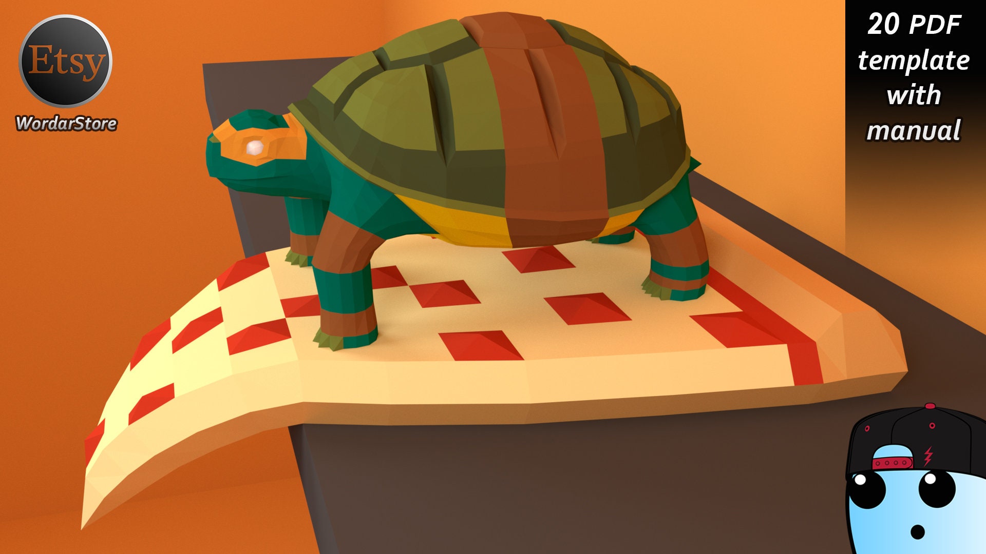 Papercraft, TMNT, Crafts, Art, Home, Decoration, DIY, Handmade, Pattern ...